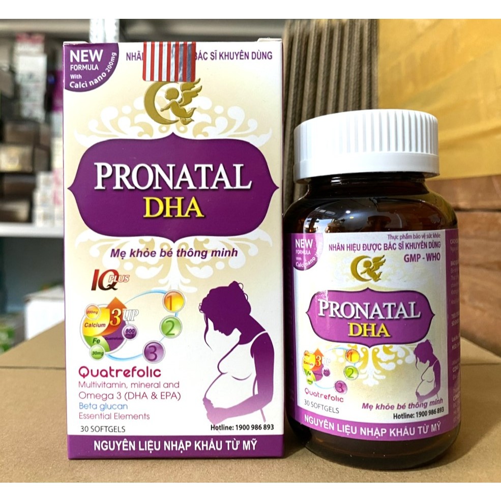 Pronatal dha Viên bổ bà bầu Bổ sung sắt, acid folic, vitamin cho mọi ...