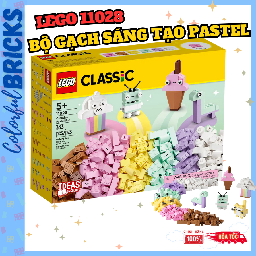 Lego 11028 Bộ Gạch Sáng Tạo Pastel | 333 chi tiết | Lego chính hãng ...