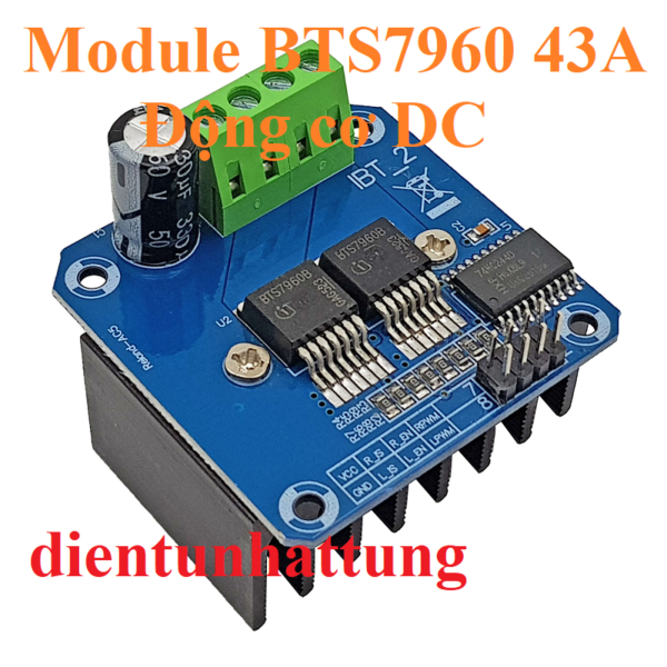 MODULE ĐIỀU KHIỂN BTS7960 43A, DRIVER ĐỘNG CƠ DC | Shopee Việt Nam
