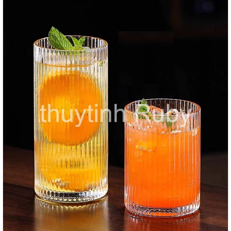 Ly sinh tố thủy tinh, ly cafe cà phê, ly sọc cao, ly soda, cốc uống ...