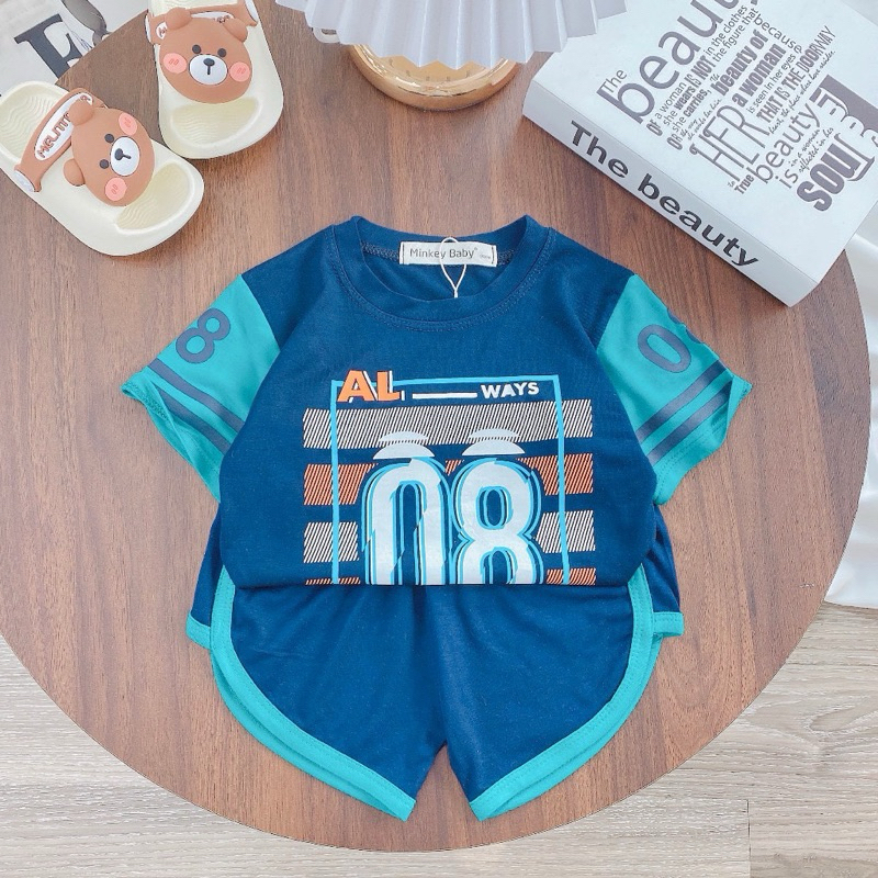 (9-20kg)Bộ thể thao thun lạnh hàng minkymom phối màu cho bé 0-4 tuổi(10-20kg) | Shopee Việt Nam