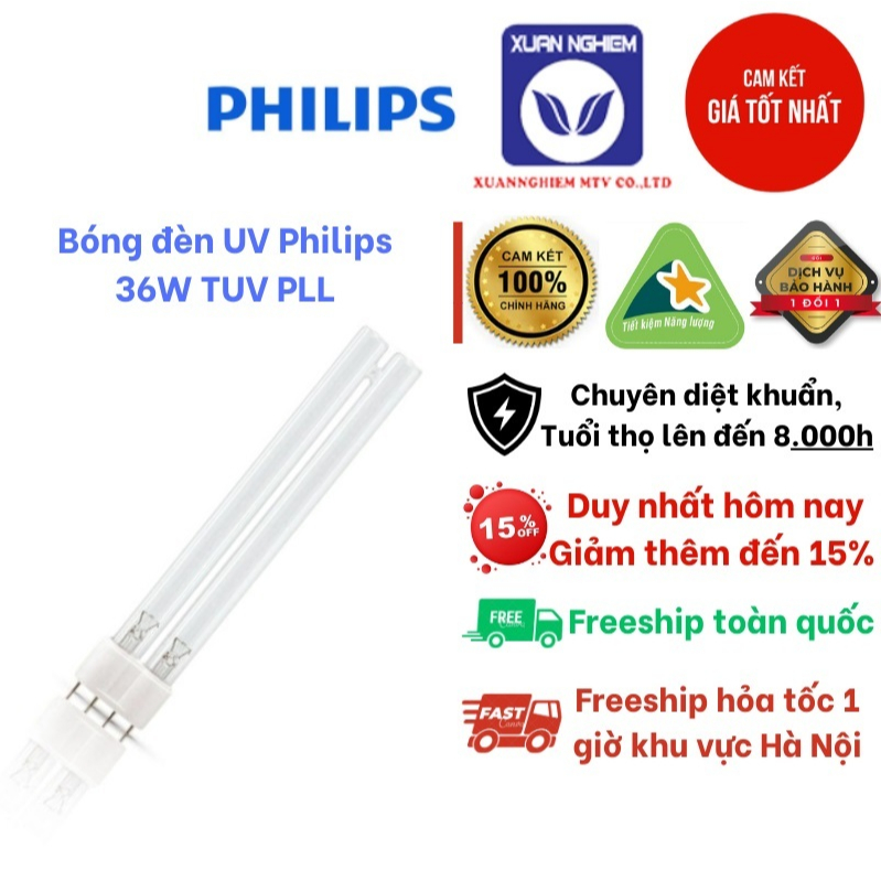 Bóng đèn UV Philips 36W TUV PLL | Shopee Việt Nam