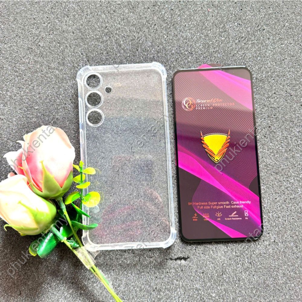 SAMSUNG A35 5G - Ốp Lưng TPU Trong Chống Sốc và Kính Cường Lực Full Màn Hình OG Chính Hãng ...