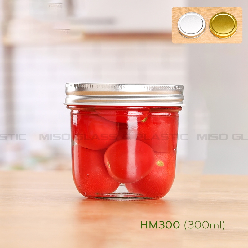 BỘ 6 HŨ THỦY TINH TRÒN HM 300ML ĐỰNG GIA VỊ, THỰC PHẨM | Shopee Việt Nam
