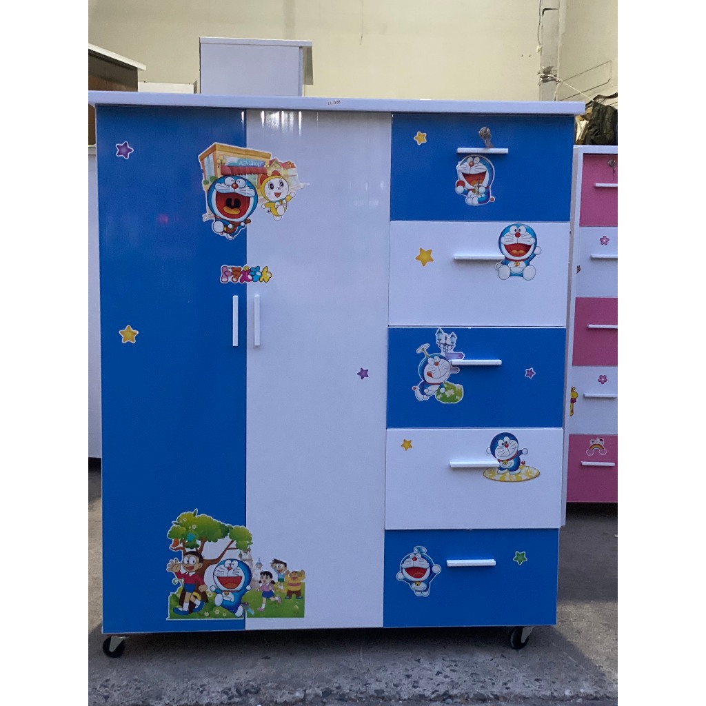 tủ áo của bé màu xanh cao 125cm dài 105cm tặng hình dán (có giao sau giờ hành chính) | Shopee ...