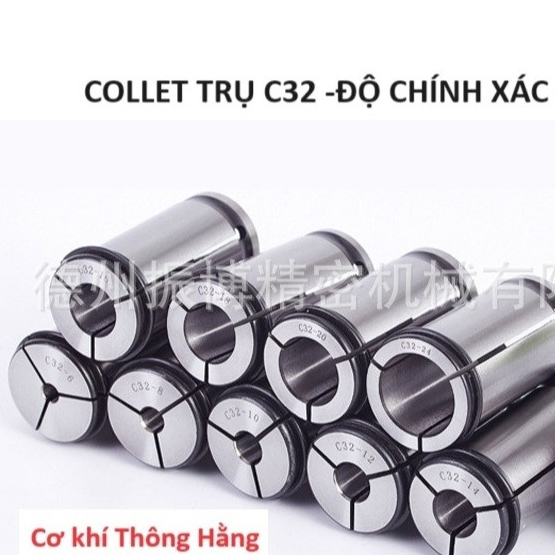 Collet trụ SC32 đủ size từ phi 1mm- 26mm, độ chính xác cao, kẹp cực ...