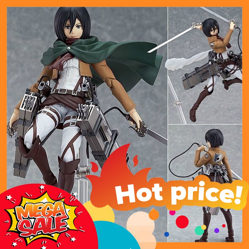 🌟GIÁ HỦY DIỆT🌟 Mô Hình Mikasa Attack on Titan Figma 203 Full Box | Shopee Việt Nam