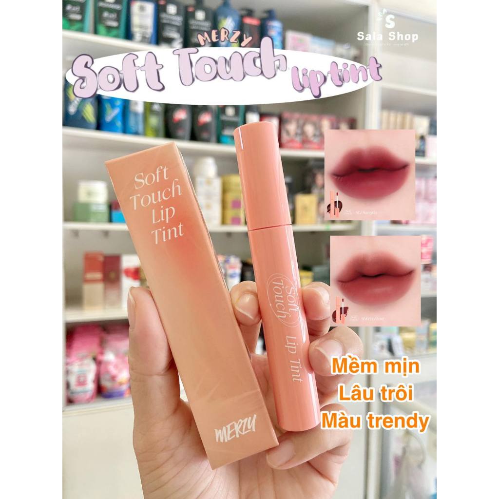 [New - Ver 3] Son Kem Siêu Lì, Siêu Mịn Môi Hàn Quốc Merzy Soft Touch Lip Tint 3g | Shopee Việt Nam