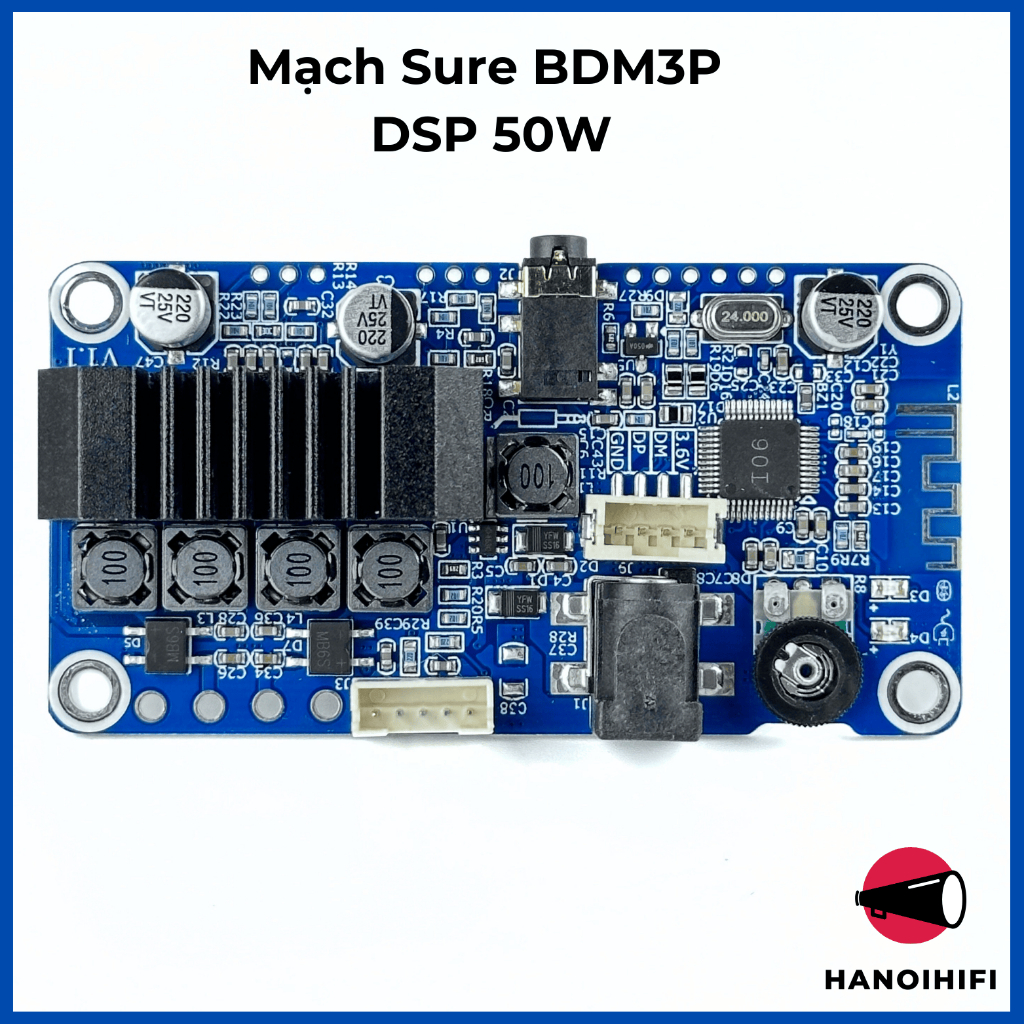 Mạch Sure BDM3P BDM3 Chỉnh DSP khuếch đại âm thanh bluetooth 5.0, công ...