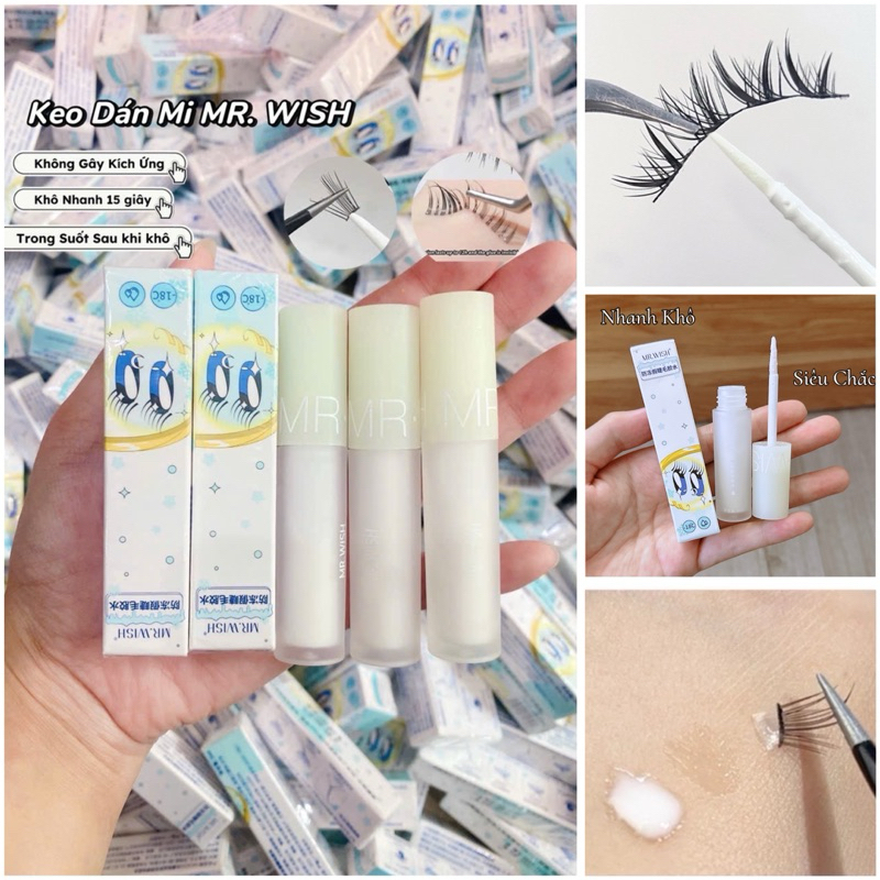 Keo mi Mr.Wish Siêu Dính Nhanh Khô Phù Hợp Với Gắn Mi Đa Tầng Keo Mi Chuẩn Xịn Cao Cấp | Shopee ...