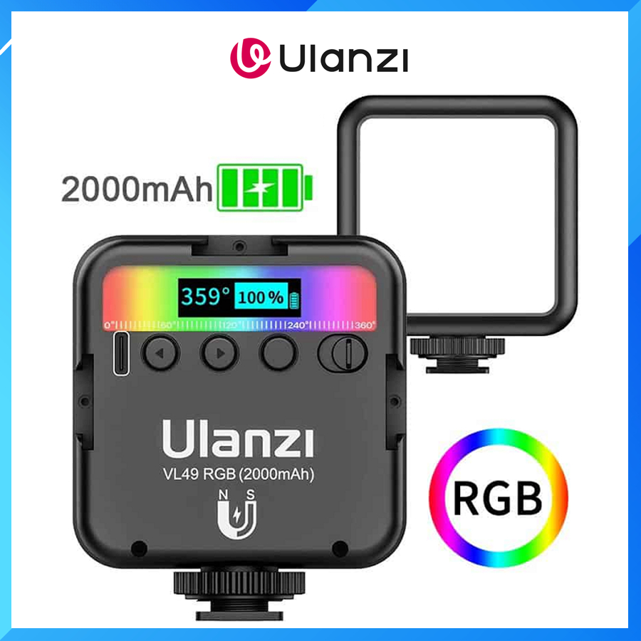 ULANZI VL49 RGB / ULANZI VL49 RGB PRO - Đèn LED Đổi Màu Dành Cho Máy Ảnh, Điện Thoại (2500-9000K ...