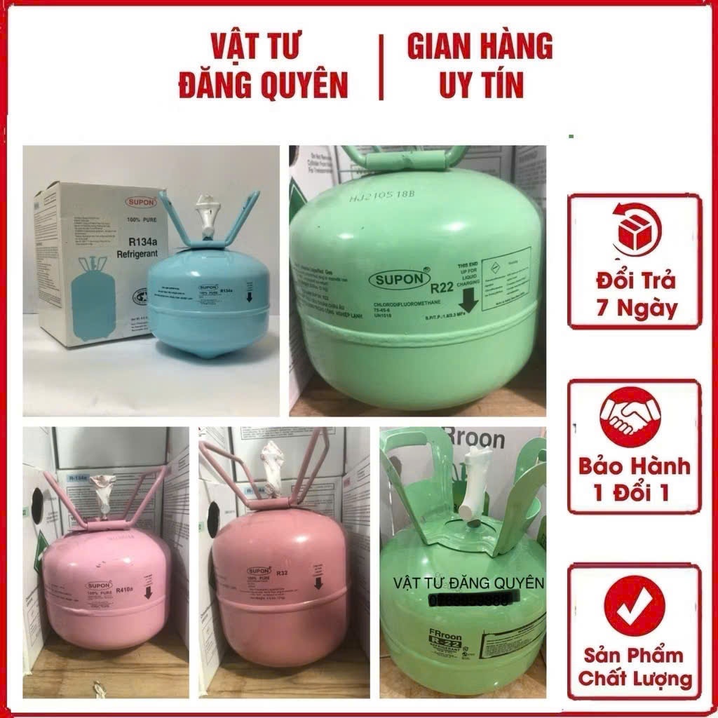 Môi Chất Lạnh Gas Lạnh R22 R32 R134 R410 R600 - Ga 22 32 134 410 600 Loại 3kg | Shopee Việt Nam