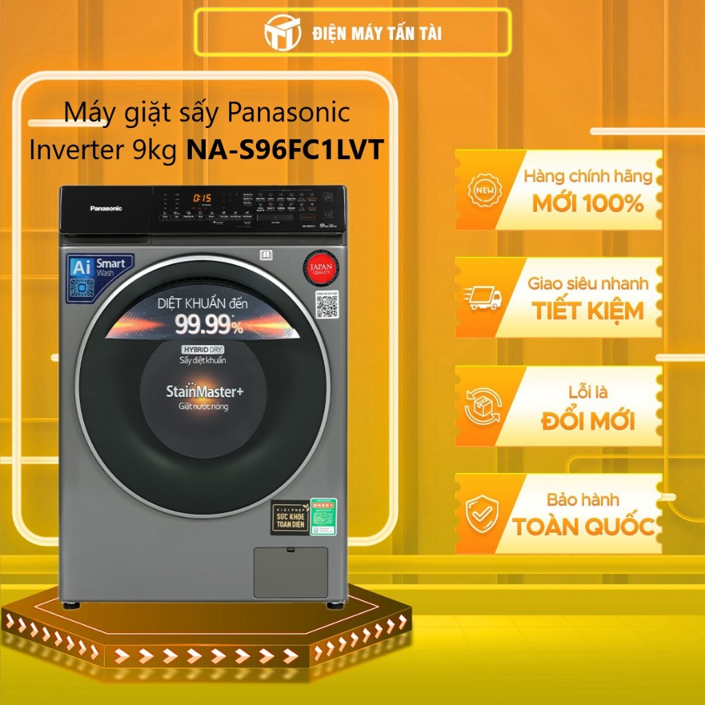 NA-S96FC1LVT - Máy giặt sấy Panasonic Inverter 9 kg NA-S96FC1LVT - GIAO TOÀN QUỐC | Shopee Việt Nam