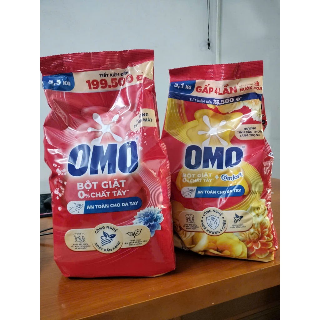 Bột Giặt OMO Mẫu mới 5,1KG Có hương comfort/ 5,5KG | Shopee Việt Nam