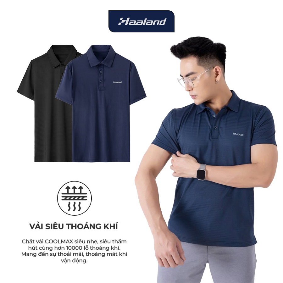 Combo 2 Áo Polo Nam Cổ Bẻ,Chất Coolmax Thấm Hút CựcTốt Kiểu Dáng Basic, Co Giãn Thoải Mái E21 ...