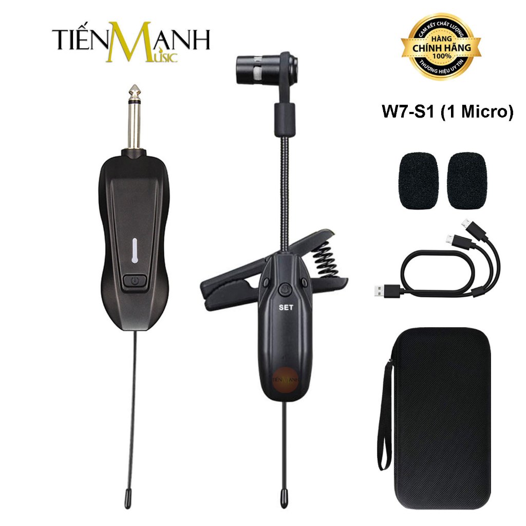 Micro Không Dây Cho Kèn Saxophone Và Nhạc Cụ Dr.Mic W7S1, W7S2 - 1 Mic ...