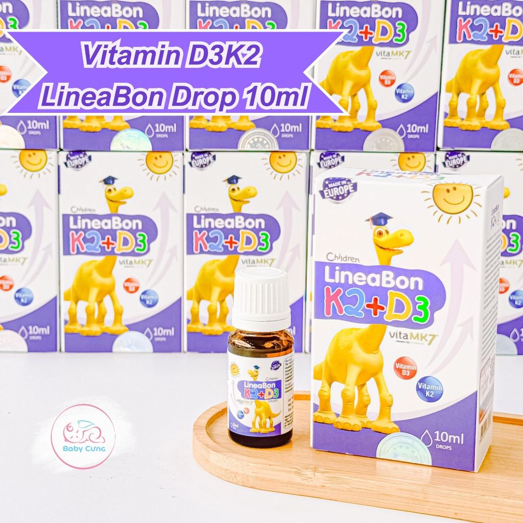 Vitamin LineaBon K2 + D3 Drops hỗ trợ tăng chiều cao vượt trội, giúp bé ngủ ngon | Shopee Việt Nam