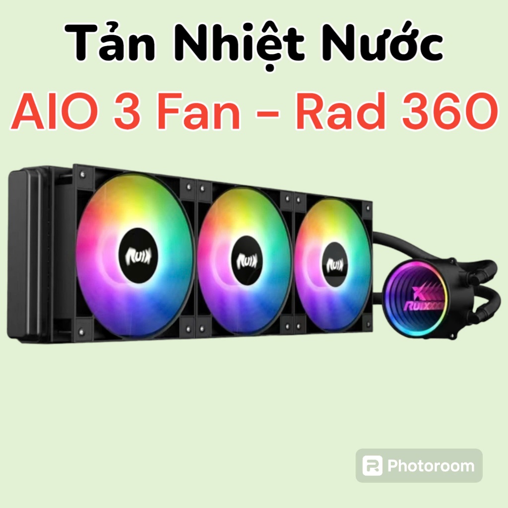 AIO 3 Fan - Rad 360 - LED RGB Vô Cực - Rẻ Nhất Sàn - 2 Màu - Mới 100% ...