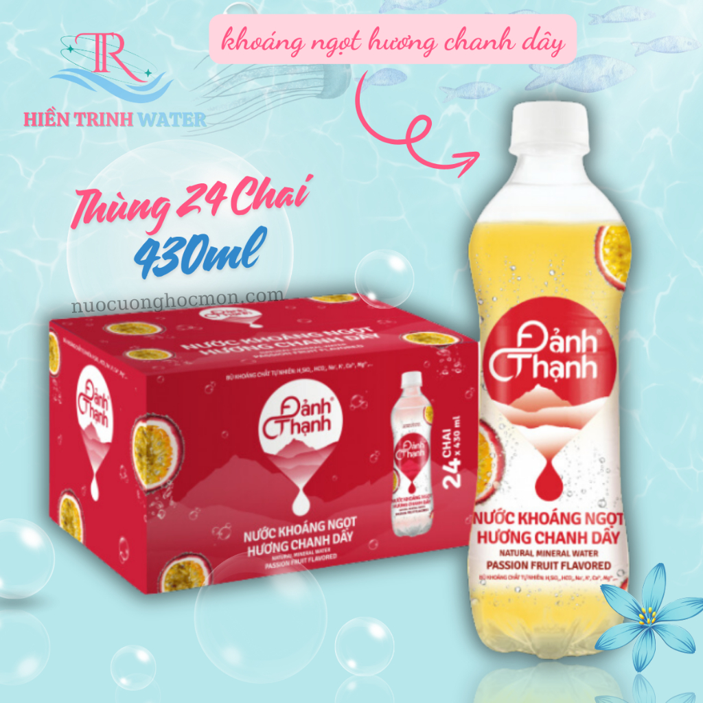 ĐẢNH THẠNH CHANH DÂY Nước Khoáng Ngọt Có Ga - Khoáng Ngọt Hương Chanh Dây (430ml x 24 chai ...