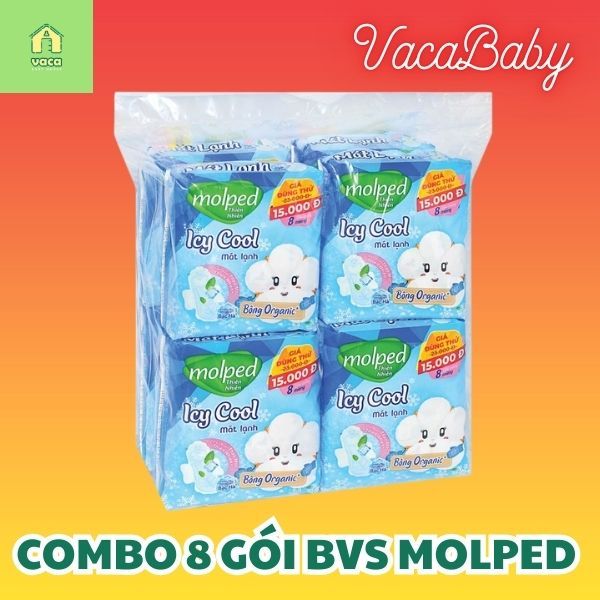 (LIVE) Combo 8 gói BVS Molped Molfix thiên nhiên Thổ Nhĩ Kỳ Icycool ...