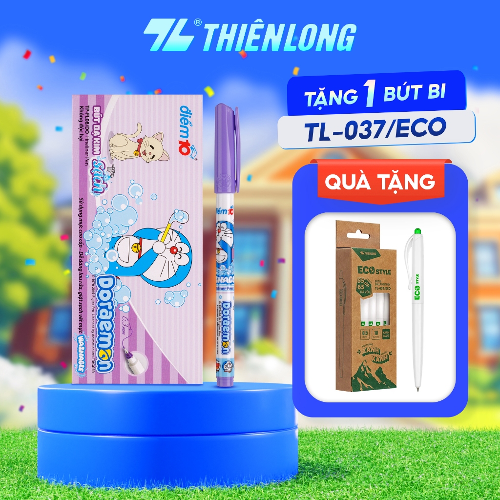 Combo 5/10/20 Bút lông kim Điểm 10 Doraemon TP-FL08/DO - Bút dạ kim mực ...