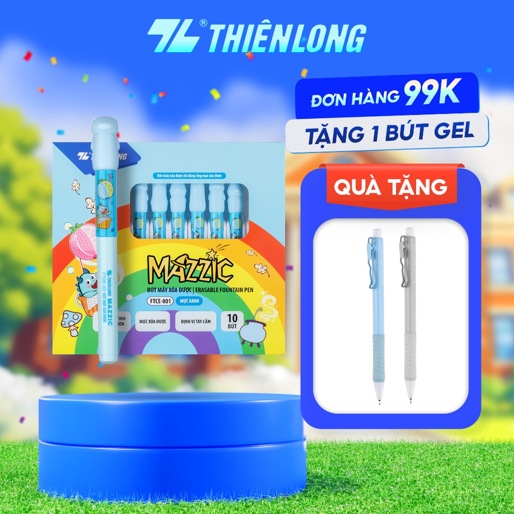 Bút máy xóa được Thiên Long Mazzic FTCE-001 - Ngòi kim tinh luyện chữ ...