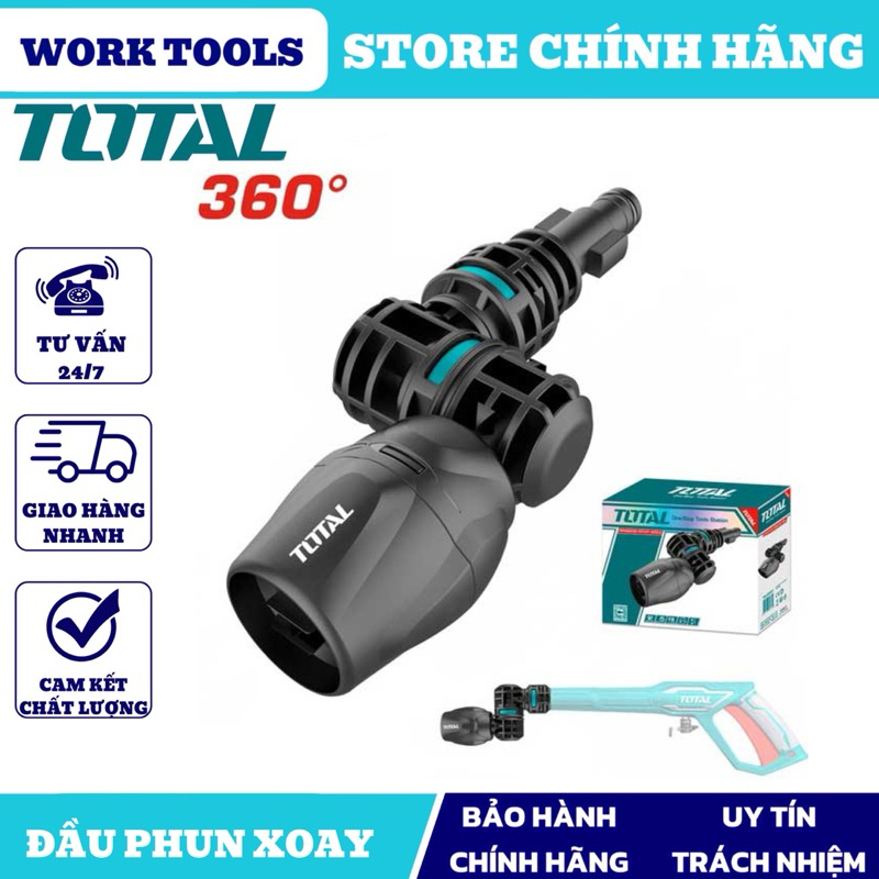 TOTAL Đầu phun xoay 360 độ dùng cho máy xịt rửa TGTRN360 | Shopee Việt Nam