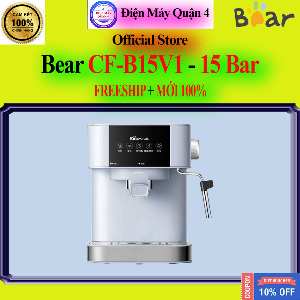 Máy pha cà phê Espresso tự động Bear CF-B15V1 (Bear KFJ-A15L1) | Shopee Việt Nam