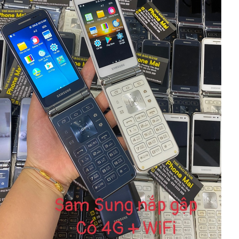 Điện Thoại Nắp Gập Sam Sung Folder 1Sim Có 4G +Wifi | Shopee Việt Nam