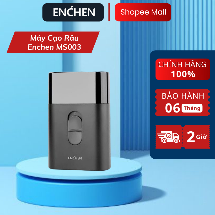 Máy cạo râu mini Enchen MS003 lưỡi dao tự mài, tích hợp tông đơ, pin ...
