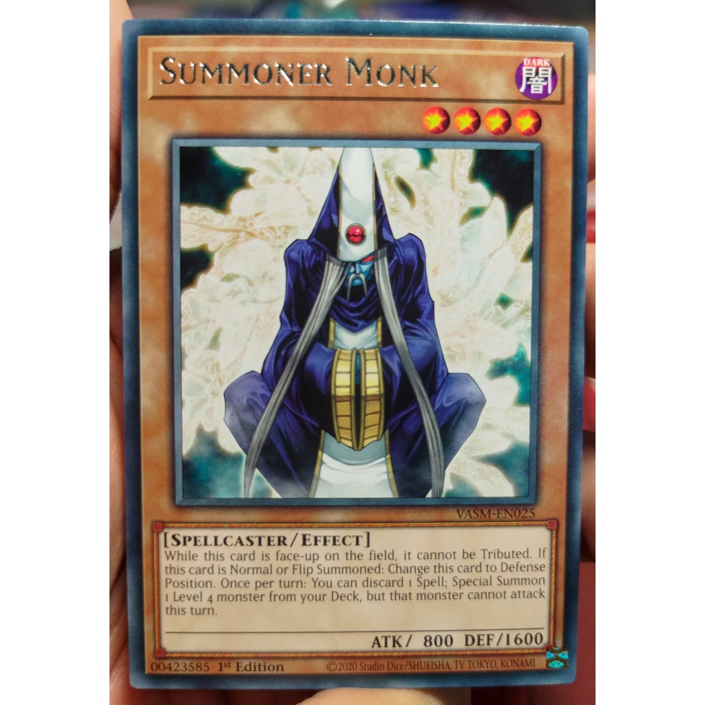 [KW2 Yugioh] [EN-UK] Thẻ bài Summoner Monk - VASM-EN025 - Rare 1st Edition | Shopee Việt Nam