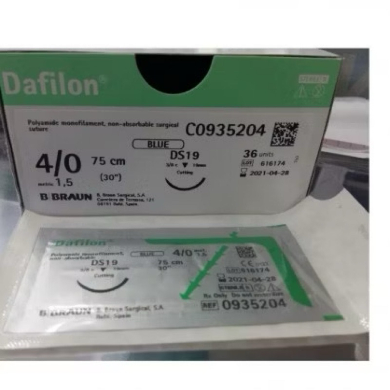 Chỉ phẩu thuật dafilon 4/0 BBraun (lẻ 1 sợi ) | Shopee Việt Nam