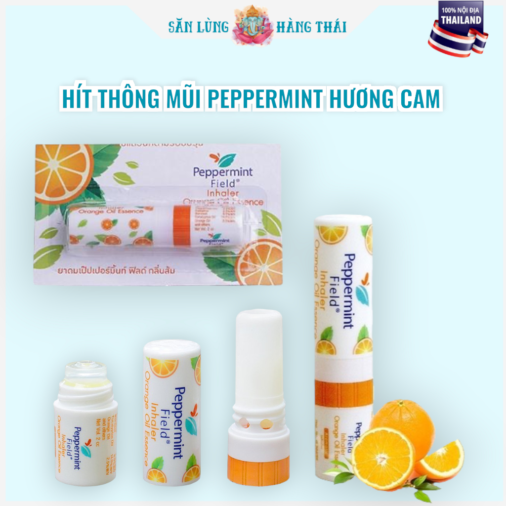Hít Thông Mũi 2in1 Peppermint Field Cam Thái Lan | Shopee Việt Nam