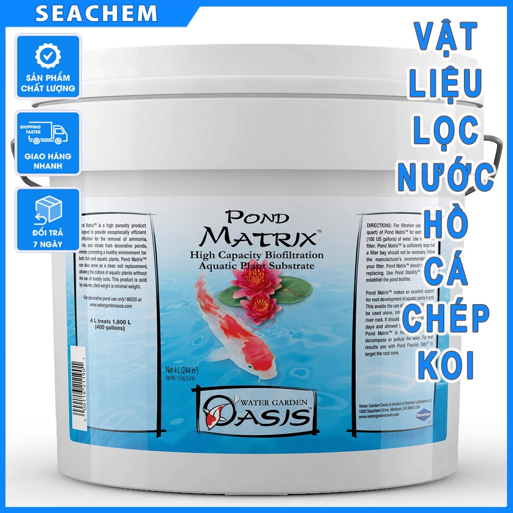 Vật liệu lọc Seachem - Pond Matrix giúp vi sinh phát triển xử lý nước ...