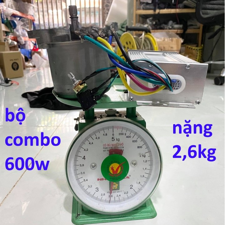 Combo motor 12v 24V 600w brushless BLDC + điều tốc 30A, motor không ...