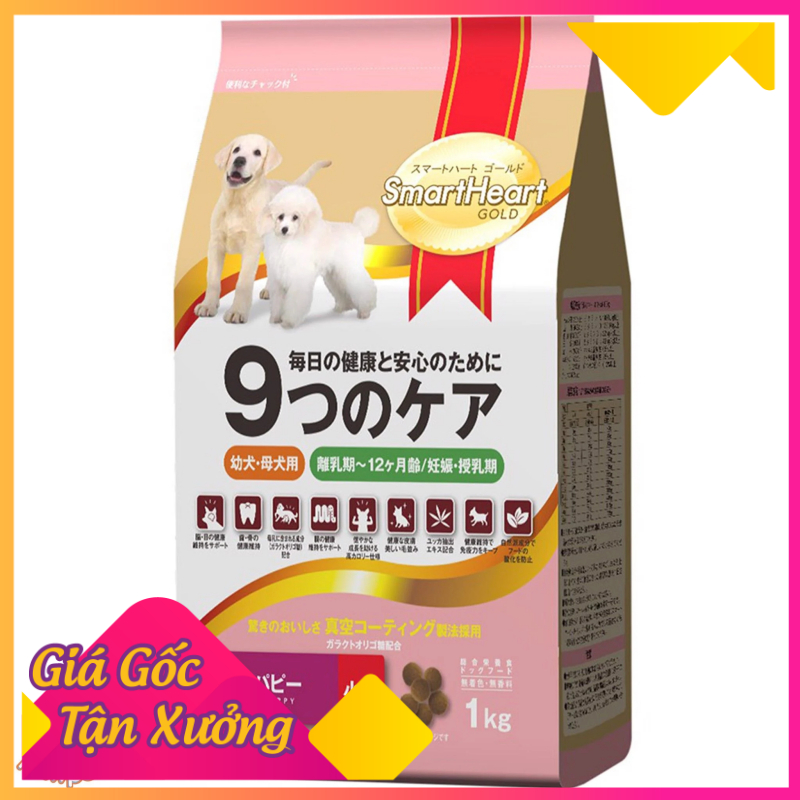 [1KG] thức ăn cho chó con, chó mang bầu SMARTHEART GOLD 1KG - Hàng nội ...