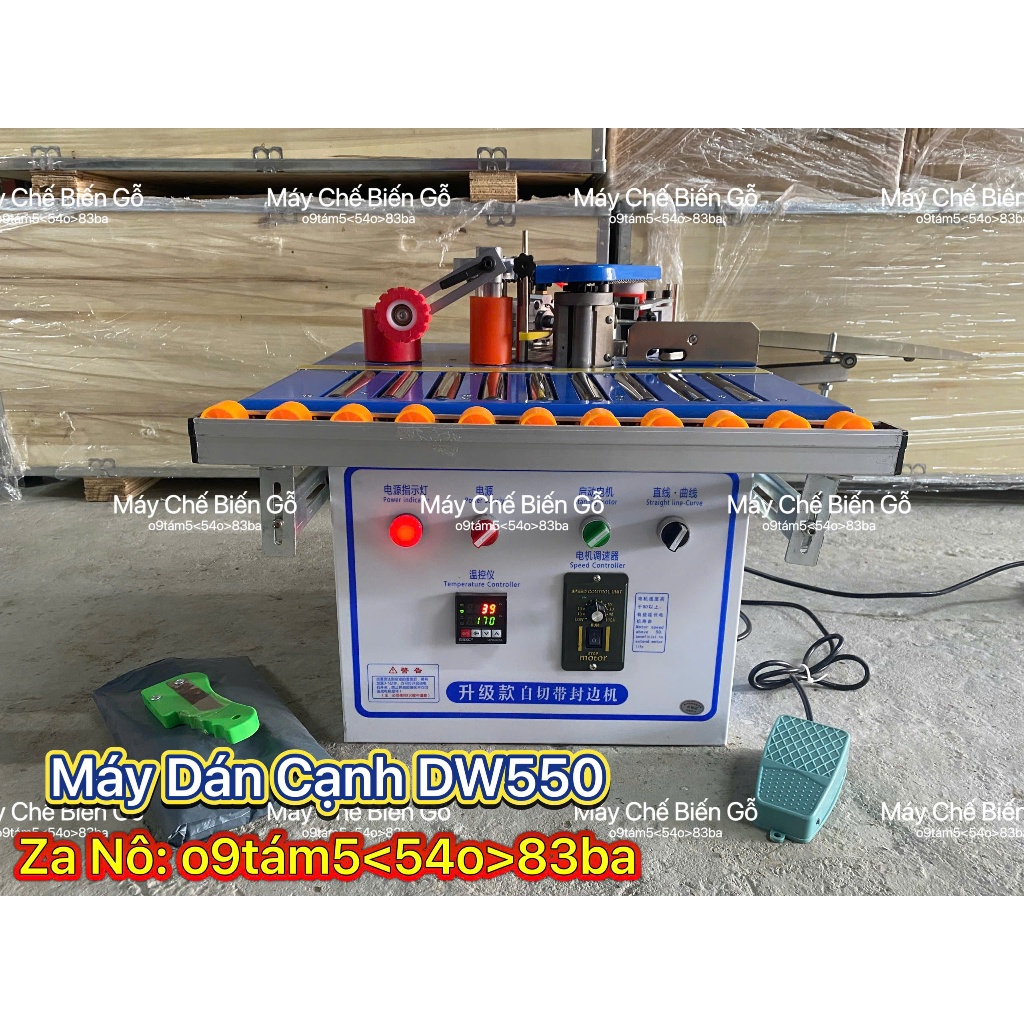 Máy dán cạnh 2 chức năng DW550 ( có 3 chế dộ dán: thẳng, cong, vát và ...