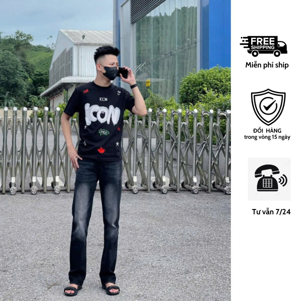 Quần Jean Loang Ống Đứng,Thời Trang Nam Chất Liệu Cotton Thô Sang Trọng ...