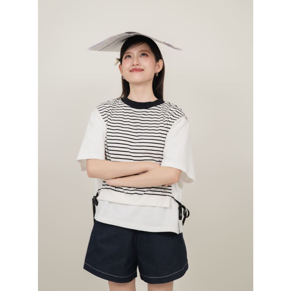 Quần short denim cạp cao ống rộng phối chỉ nổi THE C.I.U - Elvis Short - MN04 | Shopee Việt Nam