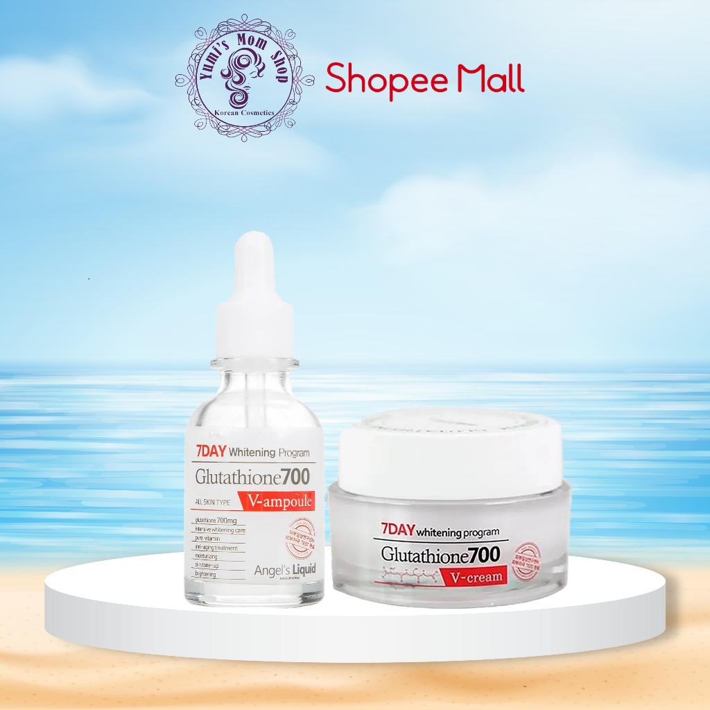 Bộ Đôi Serum, Kem Dưỡng Trắng Da, Cấp Ẩm Đa Tầng Angel's Liquid Glutathione 700mg + 5% HA Serum ...