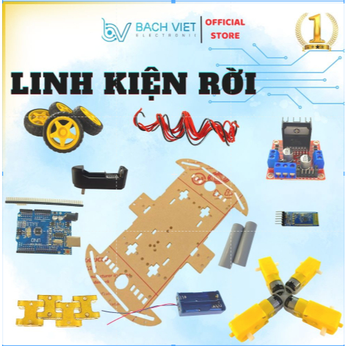 Xe điều khiển Arduino Uno R3 - App Bluetooth RC, xe điều khiển rc siêu ...