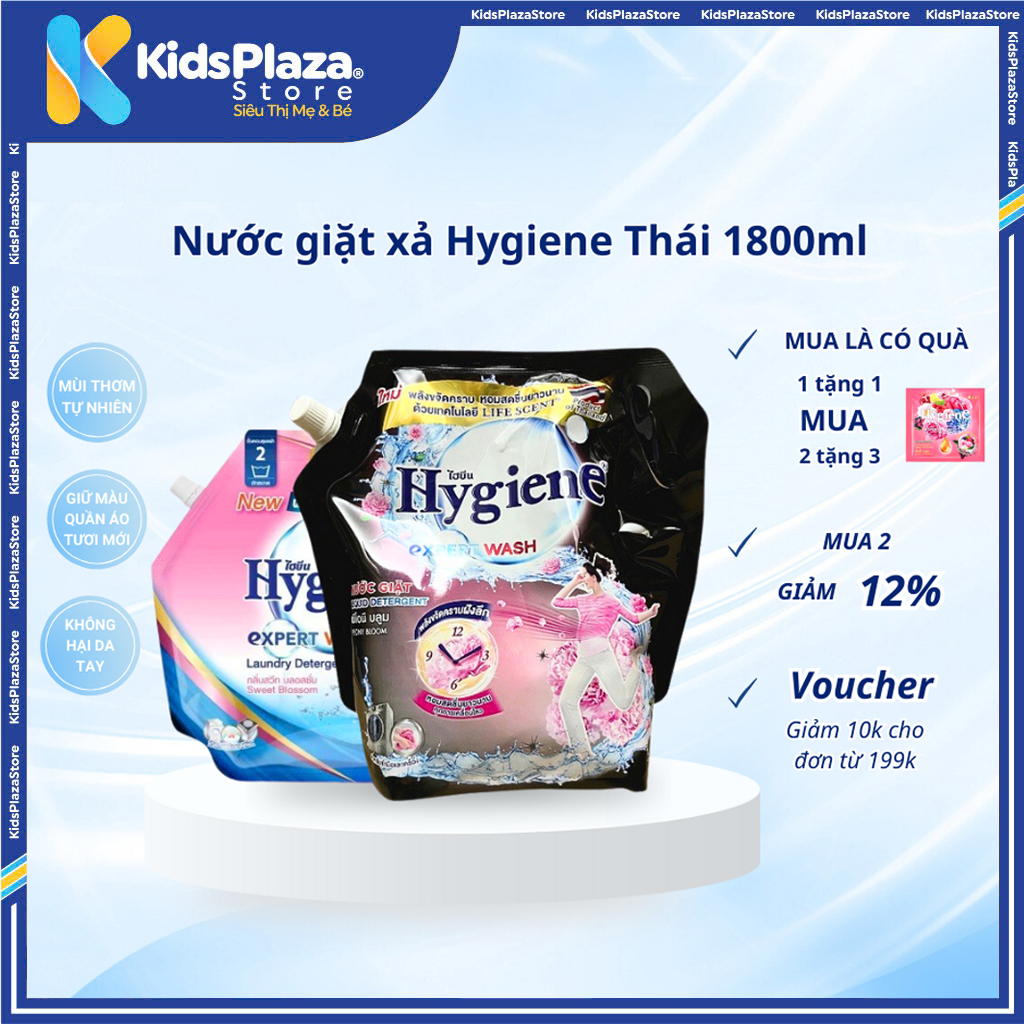 Nước giặt xả Hygiene hương nước hoa 1800ml Thái Lan chính hãng | Shopee Việt Nam