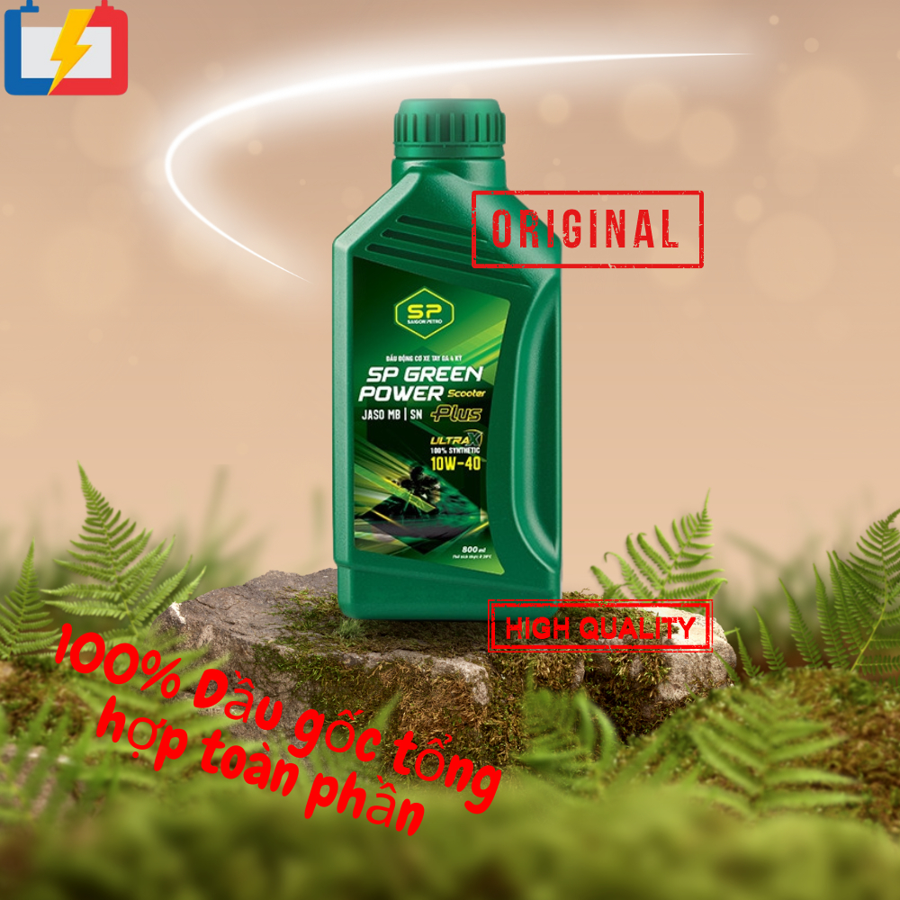 [CHÍNH HÃNG] Dầu nhớt xe Tay Ga tổng hợp toàn phần SP GREEN POWER ...
