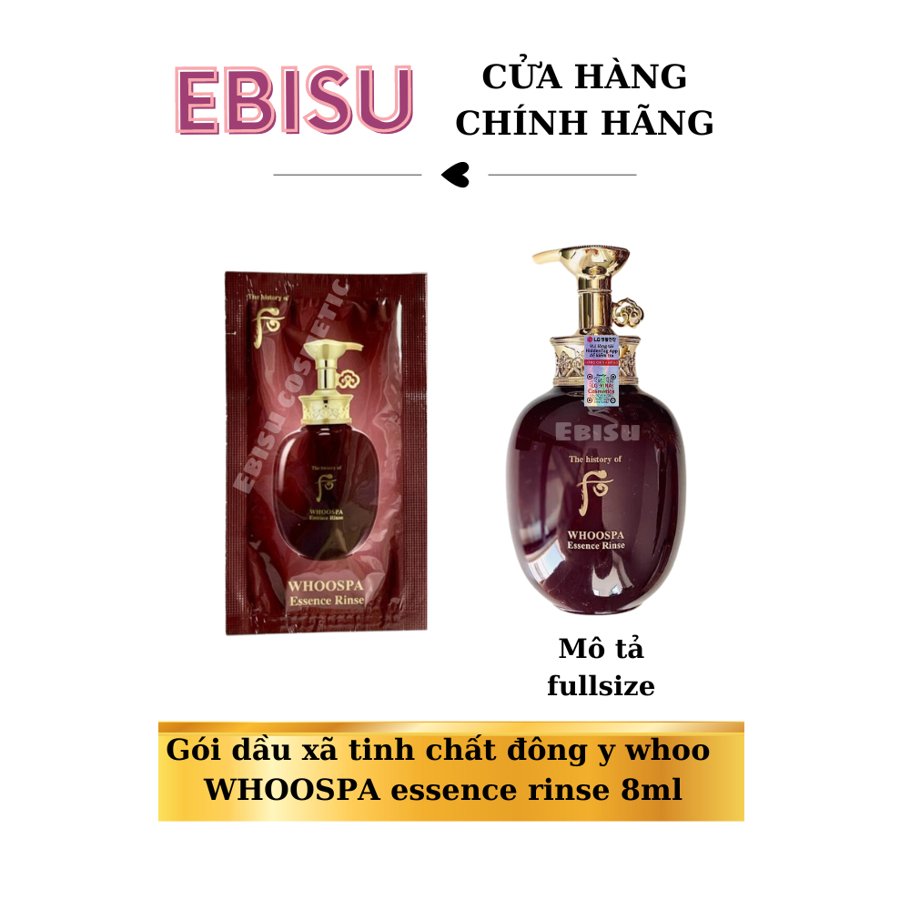 Gói dầu xã tinh chất đông y whoo WHOOSPA essence rinse 8ml_𝐄𝐁𝐈𝐒𝐔 ...