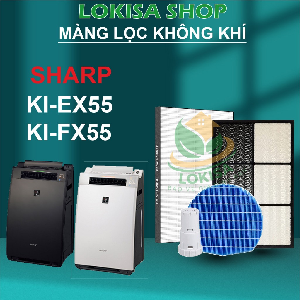 Màng lọc không khí sharp KI-EX55 KI-FX55, Màng lọc hepa màng lọc bù ẩm màng lọc than hoạt tính ...