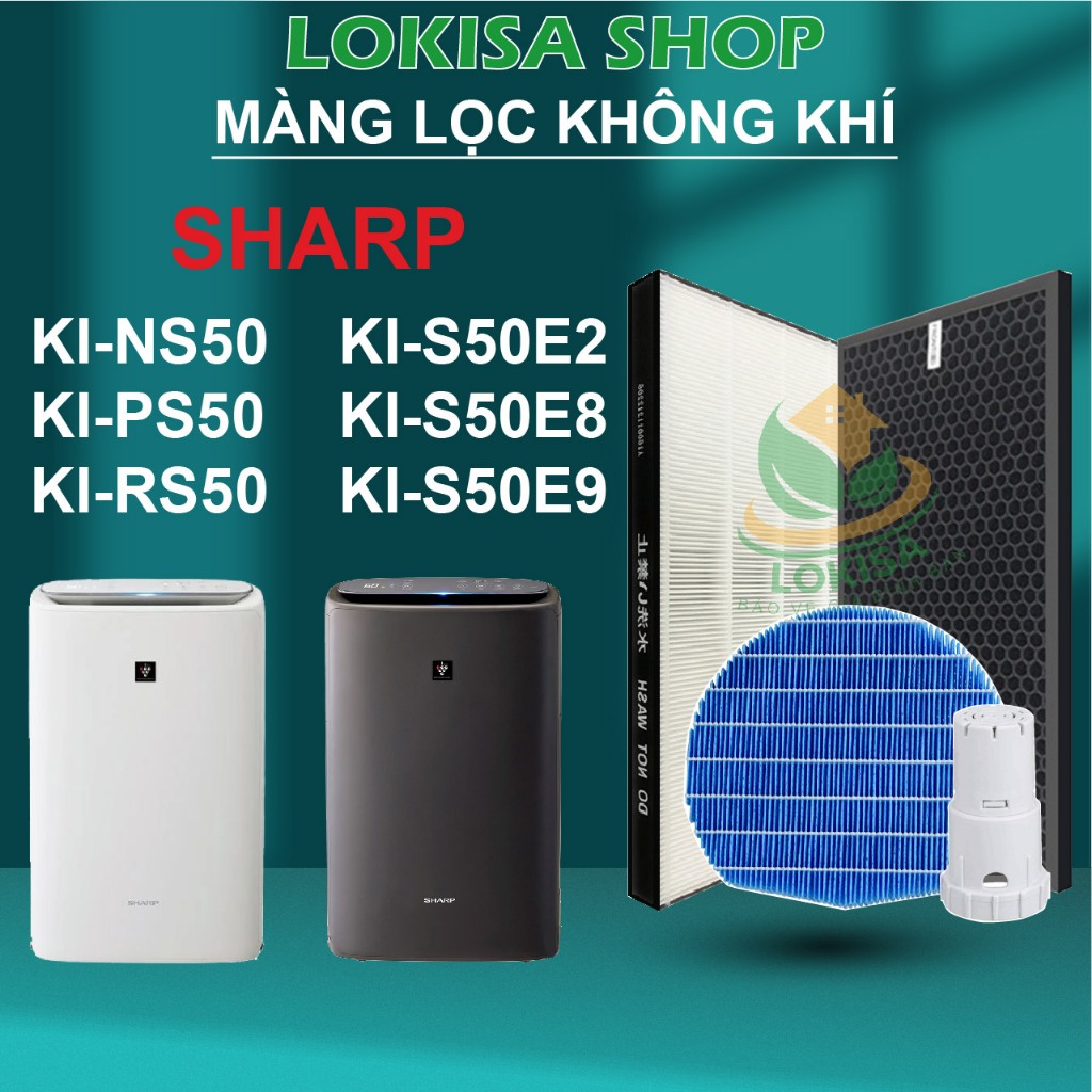 Màng lọc không khí sharp KI-NS50 KI-PS50 KI-RS50 KI-S50E2/8/9, Tấm lọc không khí sharp, màng ...