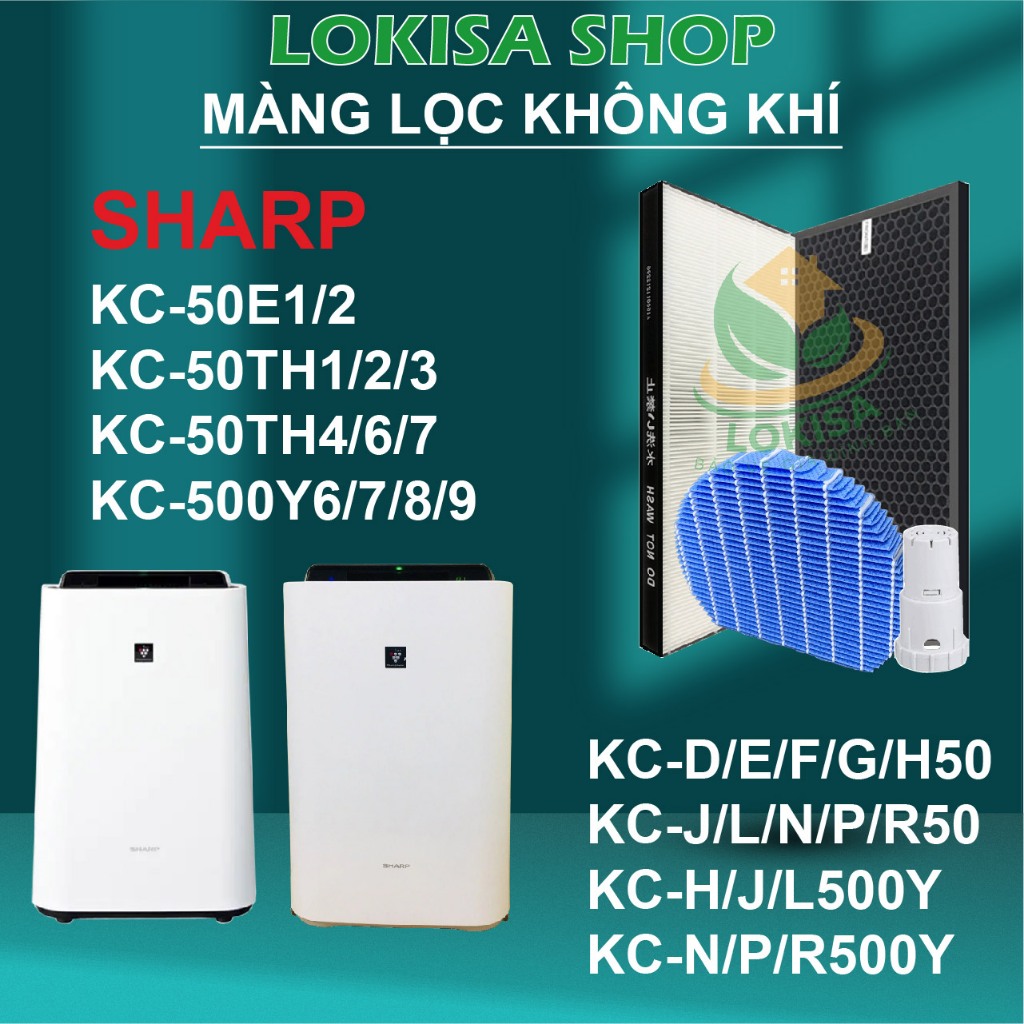 Màng lọc không khí sharp KC50 D50 E50 F50 G50 H50 J50 L50 N50 P50 R50 ...