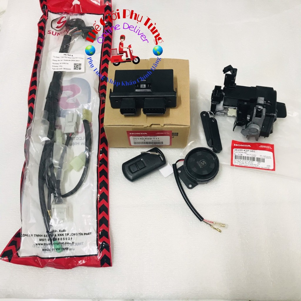 Bộ khóa Smart Key úp cho các dòng AB 110, AB 125, Lead, Vision, Winner ...