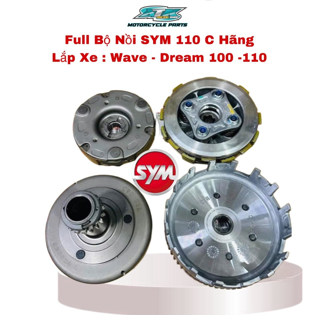 Full Bộ Nồi SYM Ws 110 Dành Cho Xe Wave - Dream 100 Phụ tùng | Shopee ...