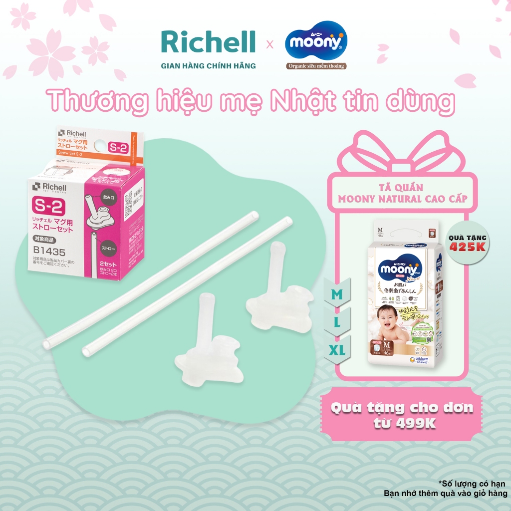Ống hút S-2 cho bình AQ RICHELL Nhật chống sặc - 2 bộ (khách đọc kĩ thông tin) | Baby | Shopee ...